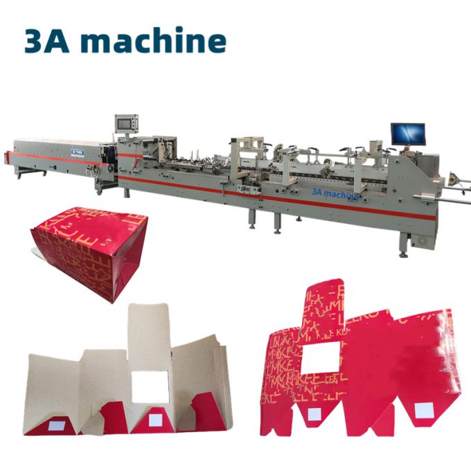 Corrugated Box Folding Machine with Dual- Lock Bottom and Side Glue at ...