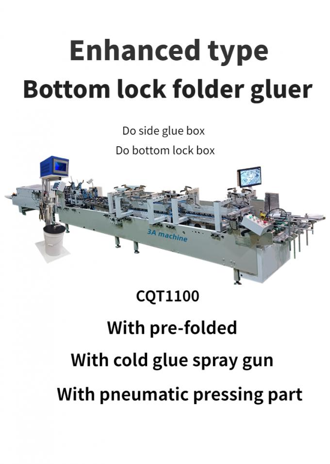 Enhanced Type PLC Controlled Automatic Bottom Lock Folder Gluer for ...