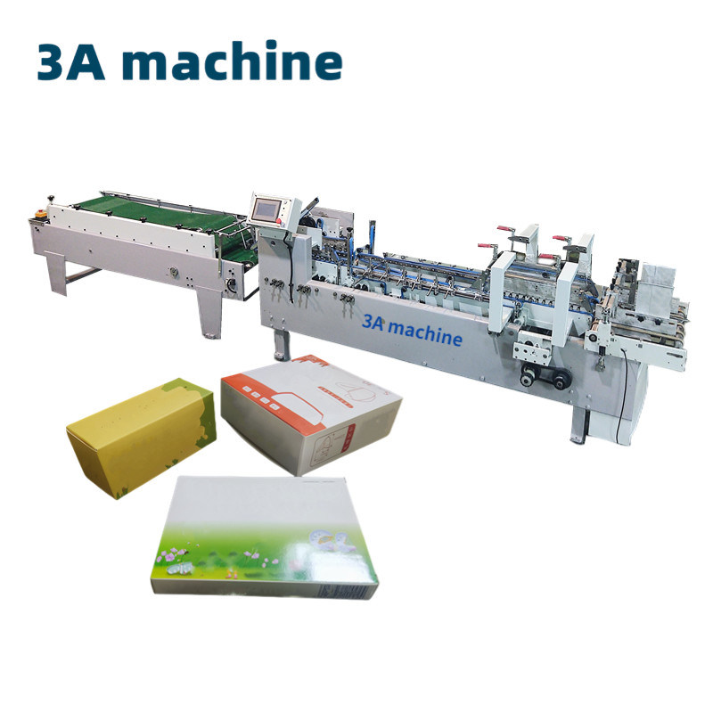 Corrugated Carton Box Folder Gluer with Side Glue Automatic and Paper ...
