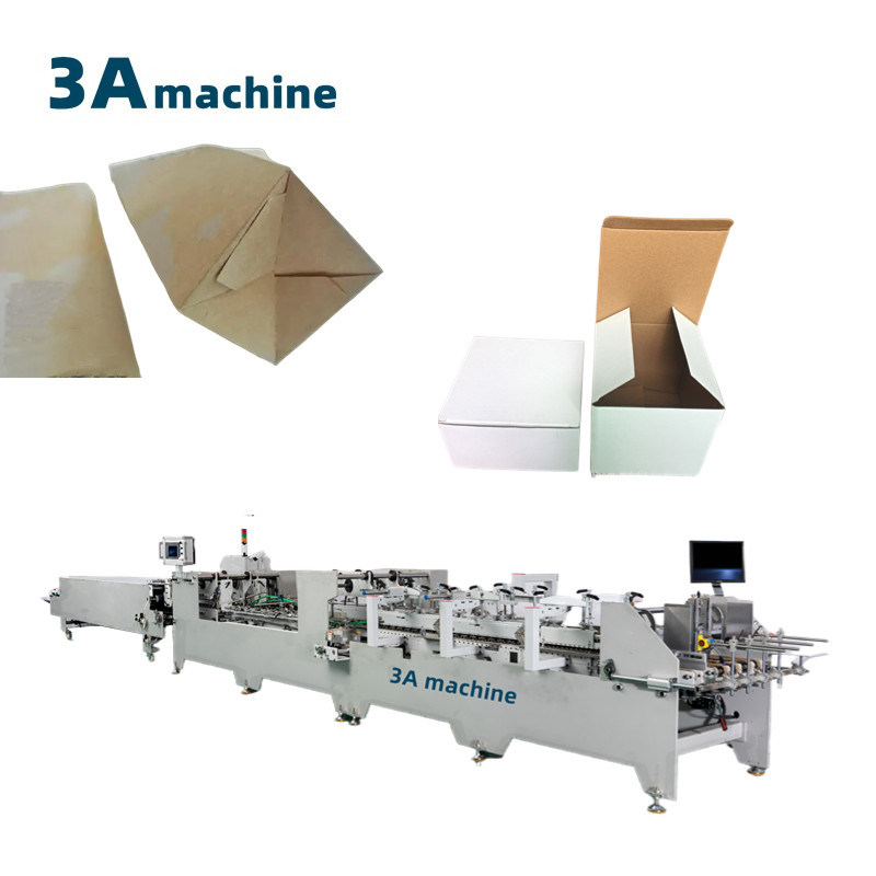 Paper Processing Machinery Dual- Lock Bottom Folding Gluing Machine for ...