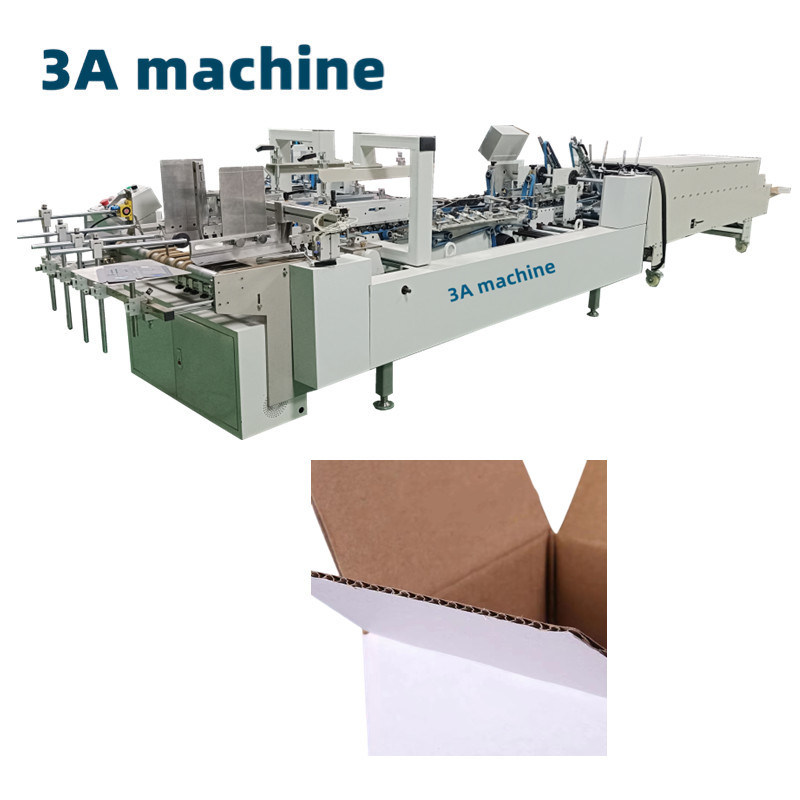 Pneumatic Driven CQT-1300WK-2 Corrugated Paper Box Folder Gluer for ...